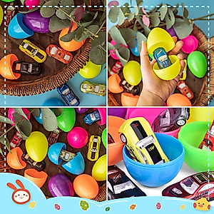 FUN LITTLE TOYS 12PCS Easter Eggs with Cars Vehicles for Easter Basket Stuffers