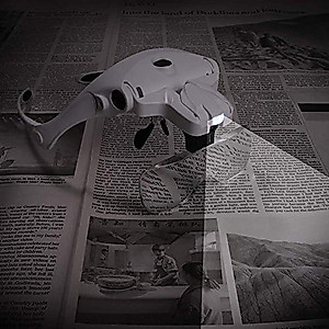 MagniPros LED Illuminated Headband Magnifier Visor | 2 Powerful LED Lights | 5 Detachable Lenses 1X, 1.5X, 2X, 2.5X 3.5X - Hands-Free Lighted Magnifying Glasses for Crafts, Hobbies, Cross Stitch