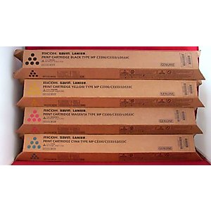 Ricoh 841276 / 841277 / 841278 / 841279 Print Cartridge Set (Black, Yellow, Magenta, Cyan)