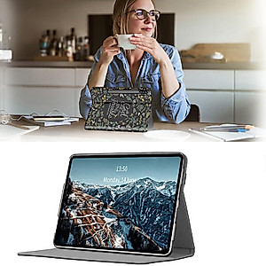 EDGFRTOIO for Galaxy Tab S8 2022 Case/Galaxy Tab S7 Tablet Case 2020 11", Slim Folio Stand Multi-Angle Auto Sleep/Wake Leather Cover for Samsung Galaxy Tab S8 11 Inch, Bible Quote Matthew 19:26