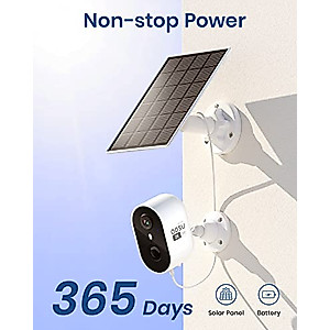 AOSU 2K Solar Security Cameras Wireless Outdoor, Solar Outdoor Camera for Home Security, WiFi Camera with Color Night Vision, PIR Human Detection, 2-Way Talk, IP66 Waterproof, Compatible with Alexa