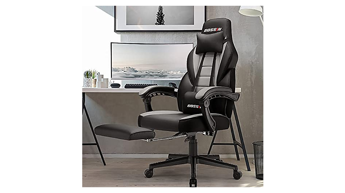 BOSSIN Gaming Chair with Massage – Ergonomic Big & Tall Office Chair
