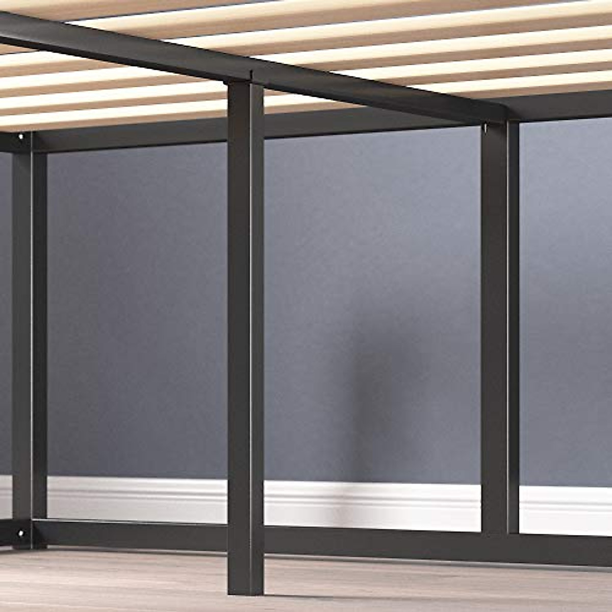 ZINUS Joseph Metal Platforma Bed Frame / Mattress Foundation / Wood Slat Support / No Box Spring Needed / Sturdy Steel Structure, King