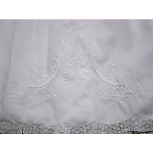 Feltman Brothers Girls Christening Gown White Batiste Lace with Bonnet 9/12m