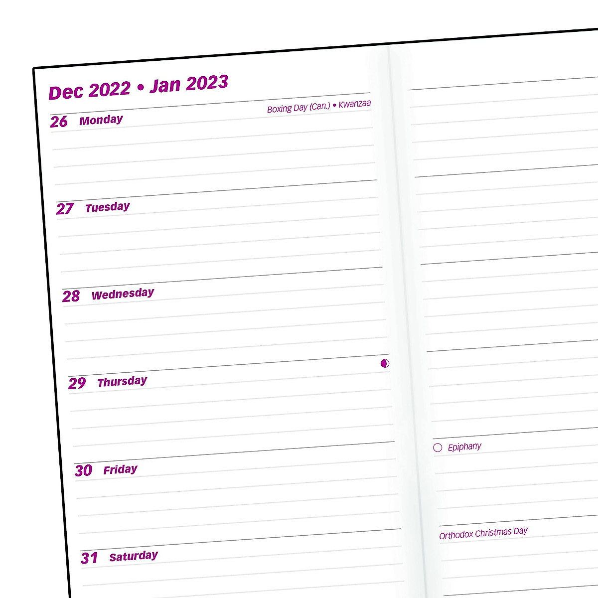 Brownline 2023 Essential Two-Week Pocket Planner, 12 Months, January to December, Stitched Binding, 6" x 3.5", Black (C5626.81Z-23)