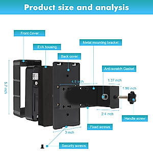 Zortwury Anti-Theft Blink Doorbell Mount, No Drill Doorbell Mounting For Blink Video Doorbell，Blink Video Doorbell Holder, Easy to Install, Fit for Blink Doorbell Camera