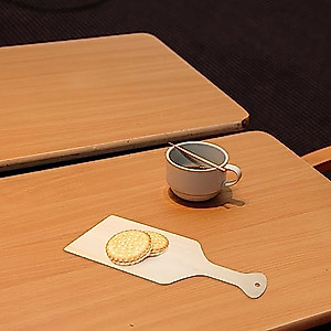 UPKOCH 6pcs Mini Wooden Cutting Board with Handle Paddle Chopping Board DIY Blank Boards Unfinished Craft Cooking Butcher Block for Kitchen Home Decor