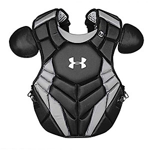 Under Armour UACPCC4-SRPBK UA Pro4 / Chest Protector / Senior / Ages 12-16 / 14.5" Meets Nocsae Chest Protector Standard (Nd200) BK