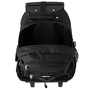 Everest Wheeled Backpack, Black, One Size