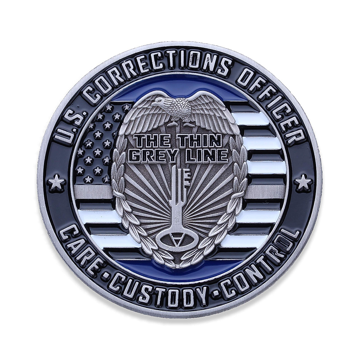Corrections Officer Challenge Coin - U.S. Department of Cirrections Security Military Coin - Designed by Military Veterans! Military Challenge Coins