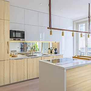 Heroad Brand Light Wood Grain Wallpaper Oak Peel and Stick Wallpaper Wood Contact Paper Thicken Textured for Table Cabinets Decoration Countertops Waterproof Self Adhesive Thicken Vinyl 78.7”x17.5”