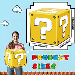 Cbloxtor Video Game Coin Boxes, 4 Pack Truck or Treat for SUV Decorations Bro Game Birthday Party Decorations Party Favors