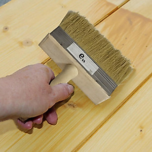 5'' Deck Brush for Deck Stain Applicator, Stain Brushes for Wood, Wide Paint Brush, Paint Brush for Walls, Quick Decking, Fence and Furniture