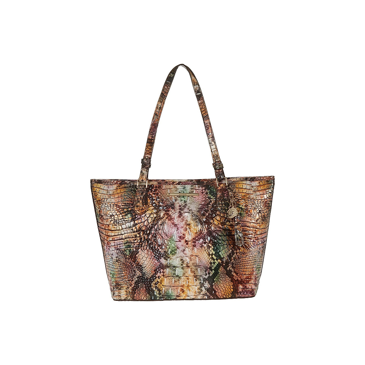 BRAHMIN Melbourne Medium Asher Bag Rattlesnake One Size