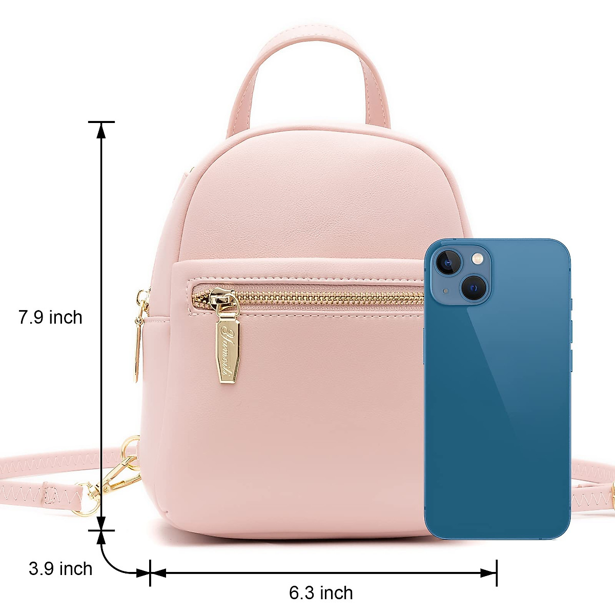 Mini Backpack Purse for Girls Teenager Cute Leather Backpack Women Small Shoulder Bag Handbags Blue