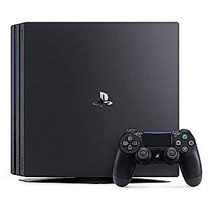 Sony PlayStation 4 Pro 1TB Two Controller Bundle: PlayStation 4 1TB Pro Console Jet Black, 2 DUALSHOCK 4 Wireless Controllers (Renewed)