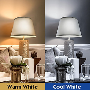 Lamp shades Set of 2, Fabric Lamp Shades for Table Lamps and Floor Light, Medium Lamps Shades 9.5" Top x 13" Bottom x 9" High, Lampshades Natural Linen Hand Crafted