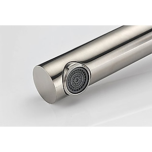 Sumerain Wall Mount Bathroom Faucet Brushed Nickel,Valve Included