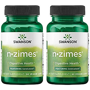 Swanson Full Spectrum N-Zimes 90 Veg Capsules Enzyme (2 Pack)
