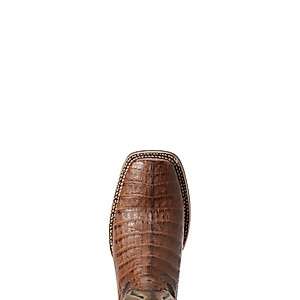 ARIAT Men's Double Down Western Boot, Caramel Caiman Belly