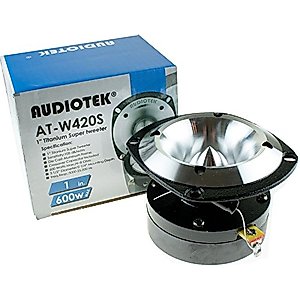 AUDIOTEK - ATW420S - Car Vehicle 600 Watts 1" Titanium Super Tweeter