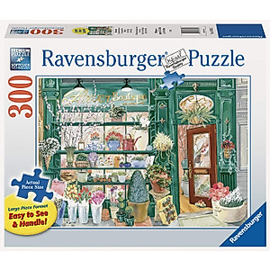 Ravensburger Flower Shop 300 Piece Large Format Jigsaw Puzzle | FSC Certified Product | Enhanced with Softclick Technology Ideal Gift for Adults and Kids
