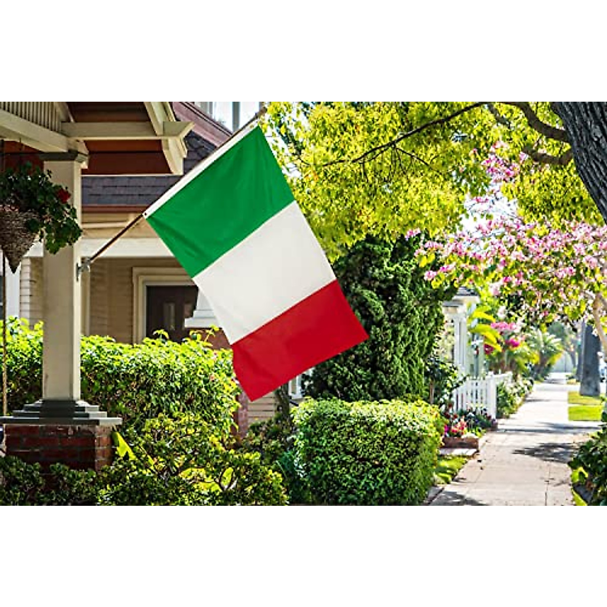 DANF Italy Flag 3x5 Ft Thick Polyester, Fade Resistant, Brass Grommets, Canvas Header italian National Flags 3 X 5 Feet