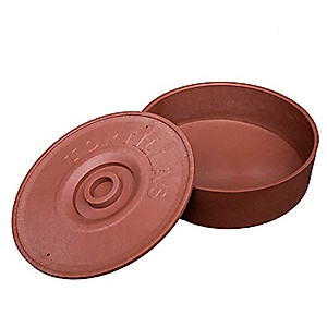 Caspian 8-1/2"Dia Brown Brick Color Tortilla Keeper/Warmer/Server Pancake Keeper with Lid, Food Container, Perfect for Keeping Tortillas, Pancakes, Waffles, Taco Warm, 1 Piece