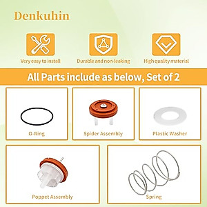 Denkuhin RK1-720A 720A Pressure Vacuum Breaker Repair Kit Replacement Fit Zurn Wilkins 1/2" 3/4" & 1 inch Pressure Vacuum Breaker - 2 Packs