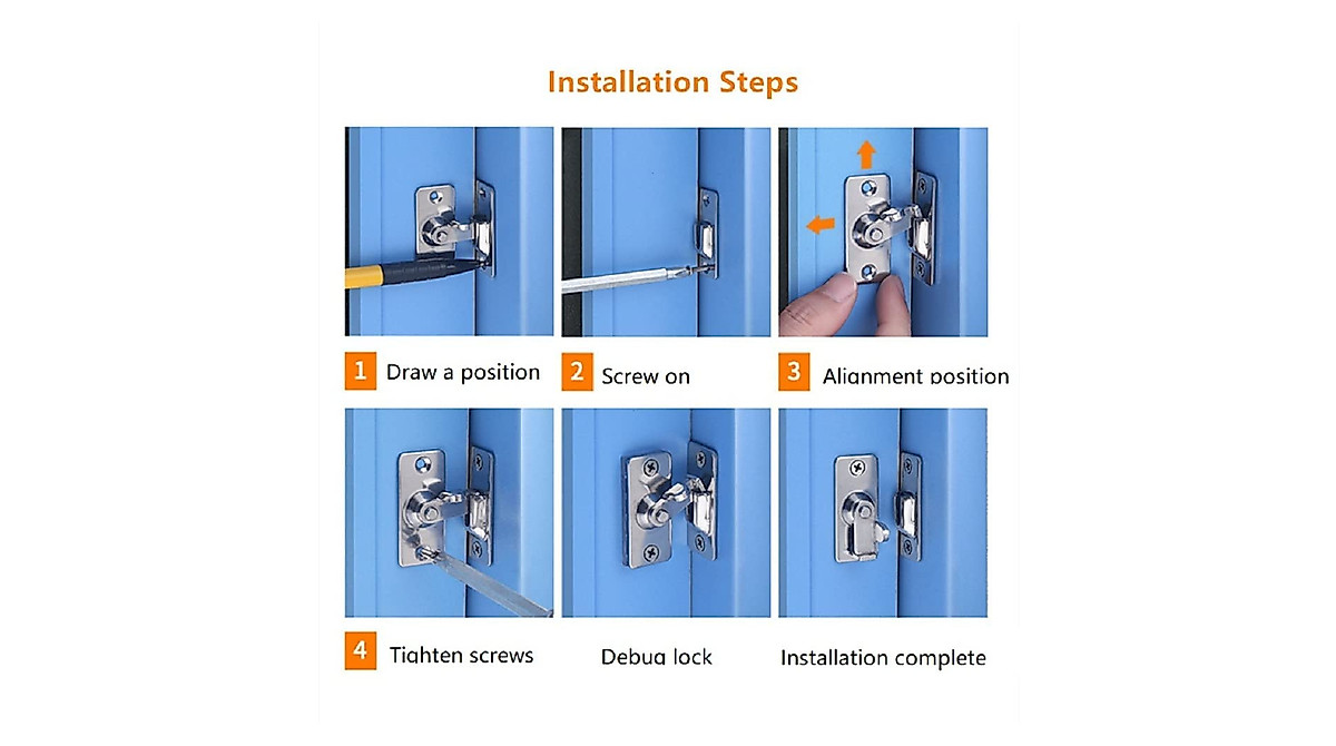 Durable 90-Degree Right Angle Door Lock by WANLIAN