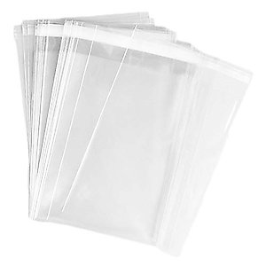 UNIQUEPACKING 100 Pcs 3 13/16 x 5 3/16 Clear A1+ 4Bar Card Resealable Cello/Cellophane Bags