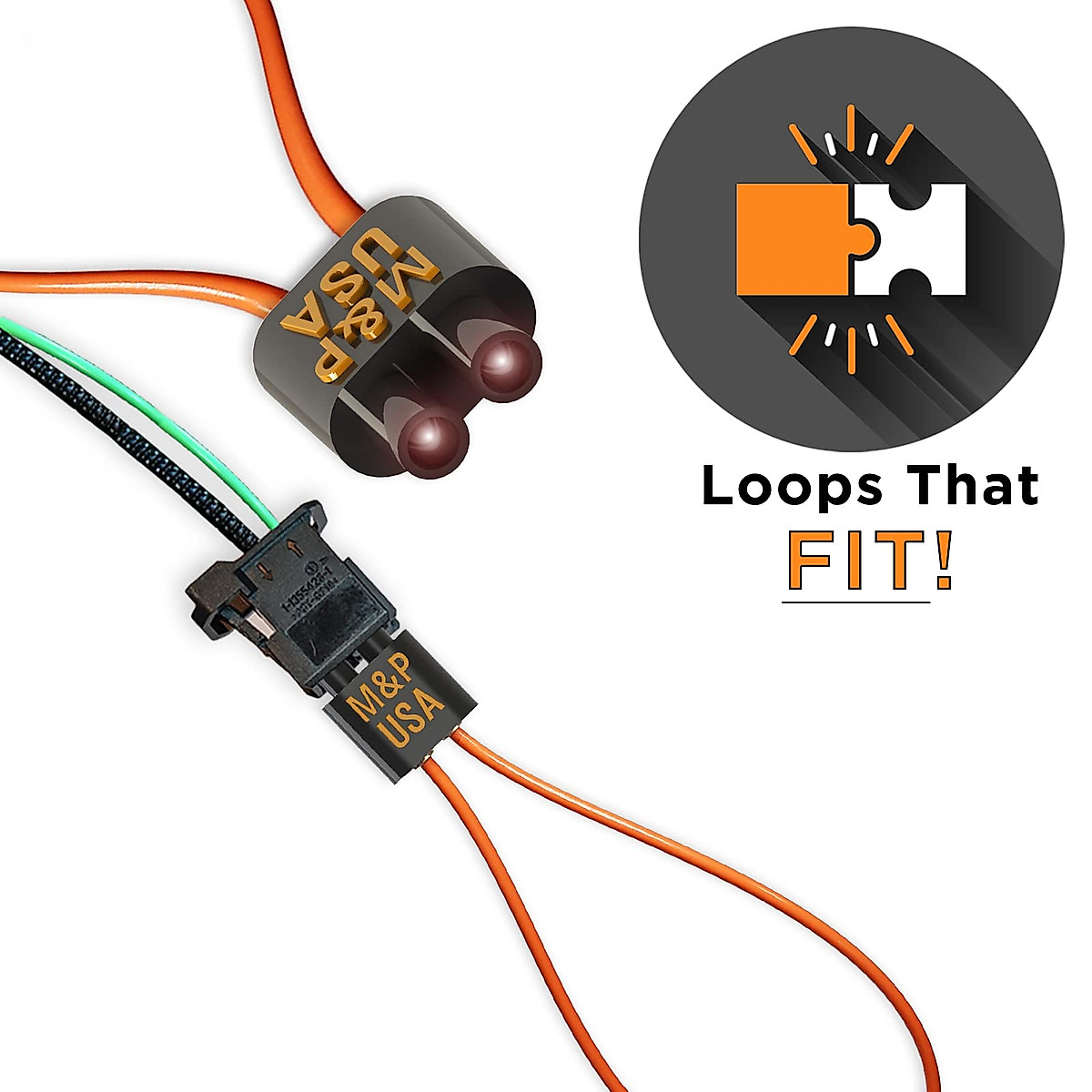 M&P USA Universal Fiber Optic Loop Bypass Loop Adapter Compatible with BMW, Mercedes & More