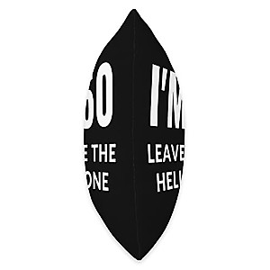 Happy 50th Birthday Funny Sarcastic Birthday 50th Funny Leave Me The Hell Alone Sarcastic B-Day Throw Pillow, 18x18, Multicolor