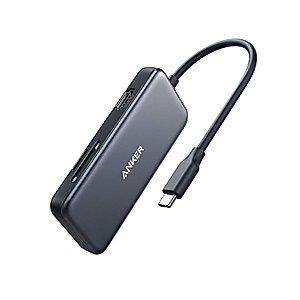 Anker USB C Hub, 5-in-1 USB C Adapter, with 4K USB C to HDMI, SD and microSD Card Reader, 2 USB 3.0 Ports, for MacBook Pro 2019/2018/2017, iPad Pro 2019/2018, Pixelbook, XPS, and More