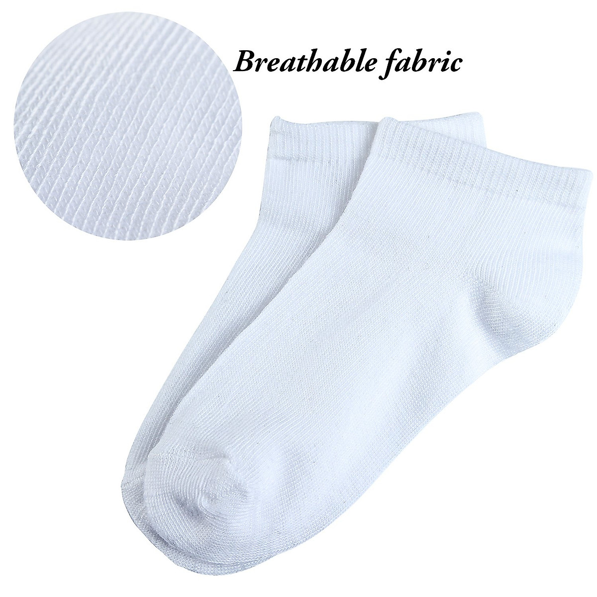 Cooraby 15 Pack Kids' Half Cushion Low Cut Athletic Ankle Socks Boys Girls Ankle Socks