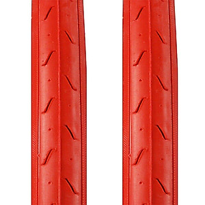 C740 Super HP Two Tires Pair 700x28c Red 100 PSI Road Bike Fixed
