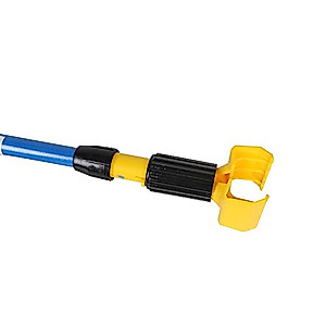 Rubbermaid Commercial Products Invader Fiberglass Wet Mop Handle, 60-Inch, Blue, Heavy Duty Mop Head Replacement for Industrial/Household Floor Cleaning