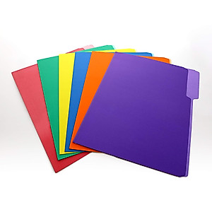 BAZIC 1/3 Cut Letter Size Color File Folder (6/Pack)