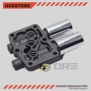 Transmission Dual Linear Solenoid with 1PCS Gasket and 3PCS O-Rings Replacement for Ac-Cord Odyssey Pi-lot Prelude/CL TL MDX - Replaces Part# 28250-P6H-024 28250P6H024