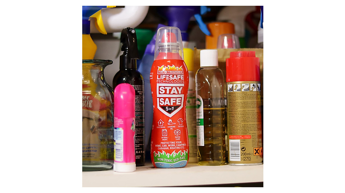 StaySafe 5-in-1 Fire Extinguisher | Fast & Eco-Friendly
