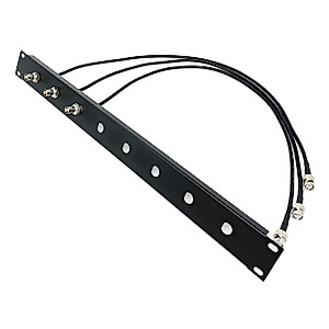 19" Antenna Re-Location Rack Mount Kit 1U Front Panel 8 Hole Ports w/ 8 Cables