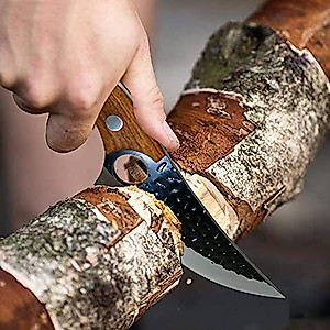 Viking Knife Caveman Ultimo Knife,Cleaver Super Sharp with Sheath Steel Butcher for Meat,Handmade Japanese Chef Knife, Forged Meat Cleaver knife,Camping, BBQ Chef knife