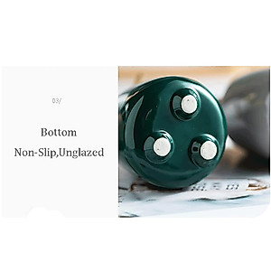 OUSIKA soap Dispenser Ceramic Soap Pump Refillable Matte Metal Pump Lotion Dispenser Non-Slip Bathroom Home Hotel 320 Ml / 10.8 Oz Soap (Color : White)