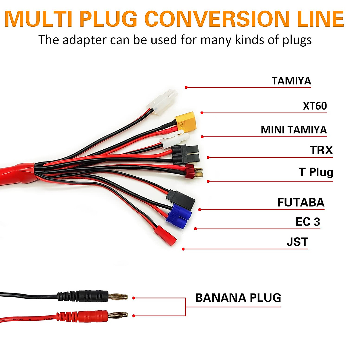 SUPULSE Lipo Battery Charger 1-6S AC/DC 80W and Lipo Battery Charger DC 3.7V 1S 1 Cell RC Charger Micro 5 Ports with LED Indicator