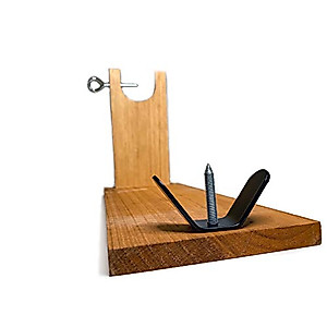 HAM STAND KIT Spain - Jamon Holder for Spanish iberico ham and Italian Prosciutto - INCLUDED: knife base stand and cover - Beautiful kitchen stand for serrano ham (Wood Style)