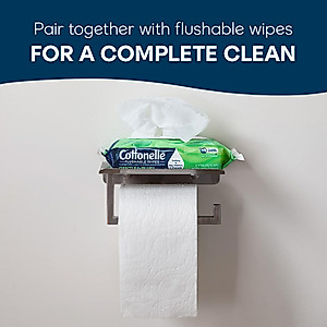 Cottonelle Ultra Comfort Toilet Paper with Cushiony CleaningRipples Texture, Strong Bath Tissue, 24 Family Mega Rolls (24 Family Mega Rolls = 108 Regular Rolls) (4 Packs of 6), 296 Sheets per Roll