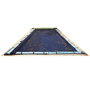 Blue Wave BWC570 25-ft x 45-ft Rectangular Leaf Net In Ground Pool Cover,Black