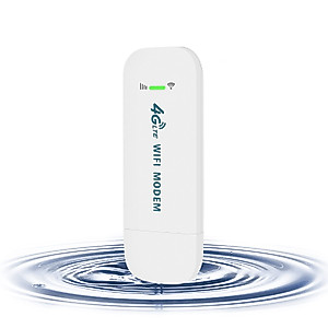 VSVABEFV Portable Sim Hotspot 150Mbps 4G WiFi Dongle Unlocked Mobile Wifi Hotspot Wireless Network Hotspot Device LTE Modem Router Pocket Portable Wifi Hotspot for Travel Long Distance