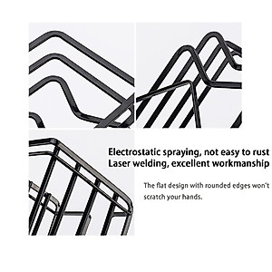 Tikxlafe Iron Cutting Board Rack, 5.9 x 4.9 x 8.7 in, Black