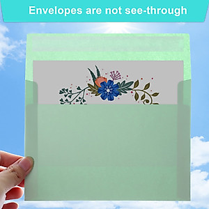 50 Pack Colored Envelopes, 5x7 Envelopes, Card Envelopes A7 Envelopes Envelopes for Invitations, Printable Invitation Envelopes for Weddings, Invitations, Photos, Postcards, Greeting Cards, Mailing